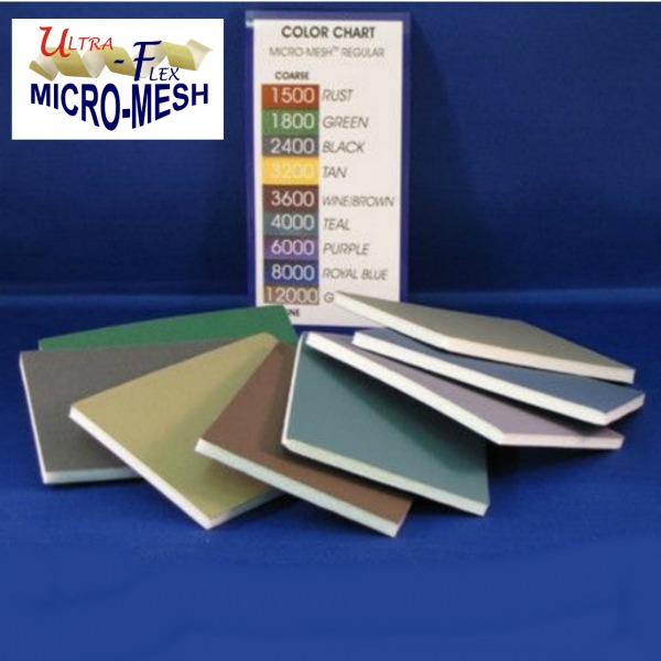 Micro-Mesh Soft Touch Pads Regular set of 9 pads for fine Sanding ...